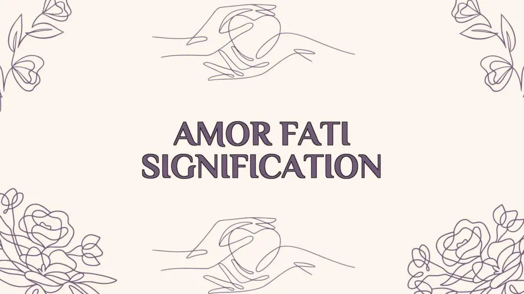 Amor Fati Signification | Ame Jumelle